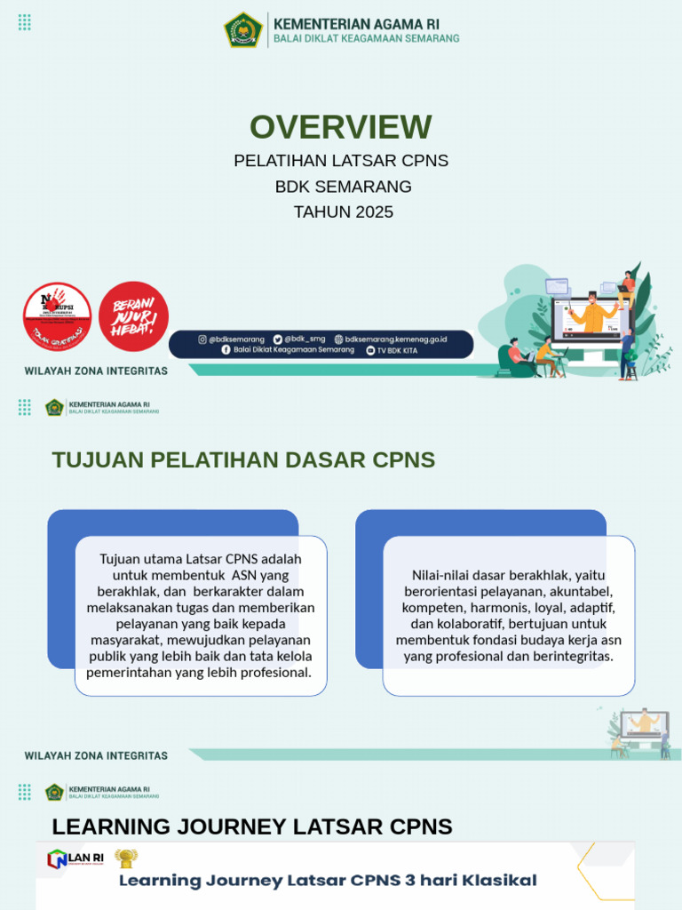Latsar CPNS 2025: Tujuan dan Pelaksanaan | PDF