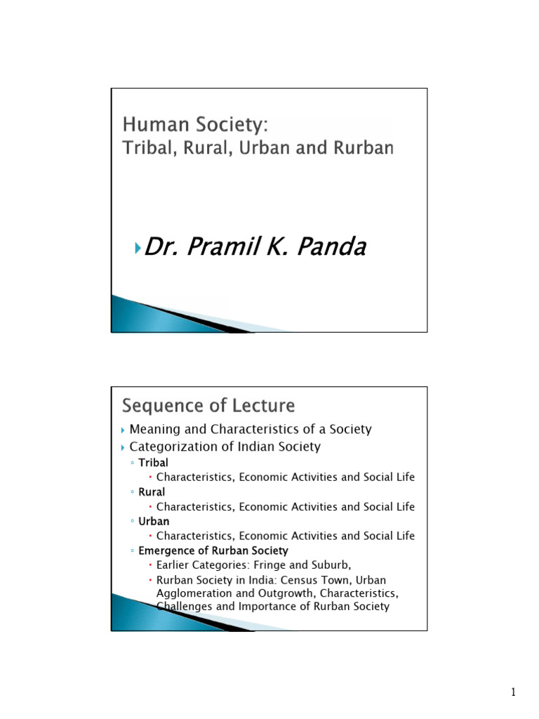 Characteristics of Rural and Urban Societies | PDF | Suburb | Urban Area
