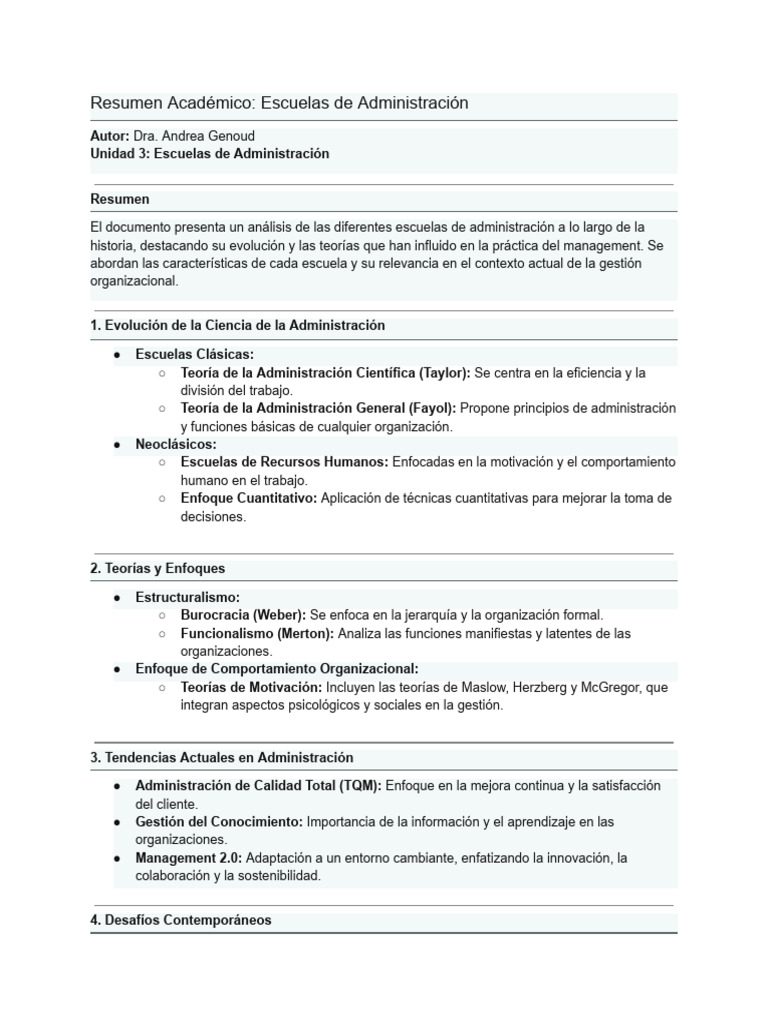 Resumen Admin 1 - Segundo Parcial | PDF | Conocimiento administrativo | Motivación