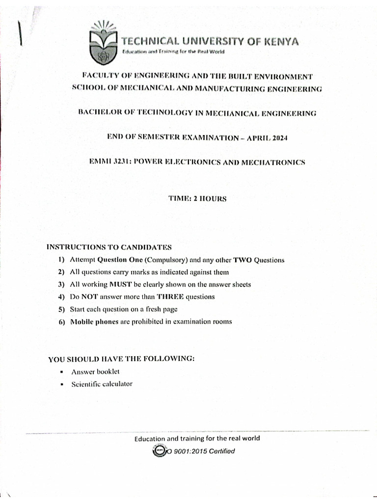 Power Electronics and Mechatronics | PDF