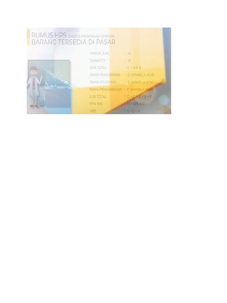Penyusunan Hps | PDF