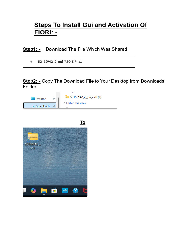 Steps To Install Gui and Activation of FIORI | PDF