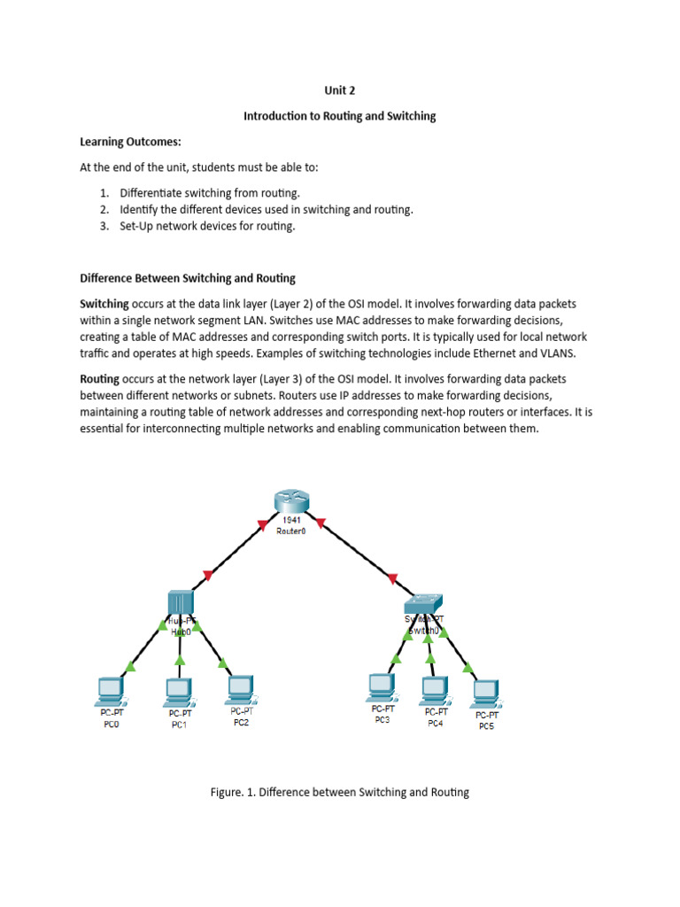 Routing vs. Switching: Key Concepts Explained | PDF | Network Switch ...