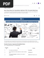 Best Quantitative Aptitude Formula Cheat Sheet For Exam Prep - Unstop ...