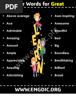 Adjectives to Describe Events | PDF