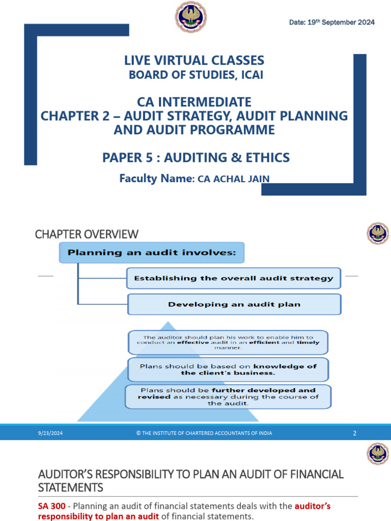 30 Audit Strategy Audit Planning Audit Programme 1727180528 | PDF ...