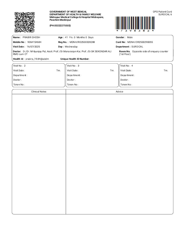 Onlinehmis - Wbhealth.gov - in OPDNewPatientReport | PDF