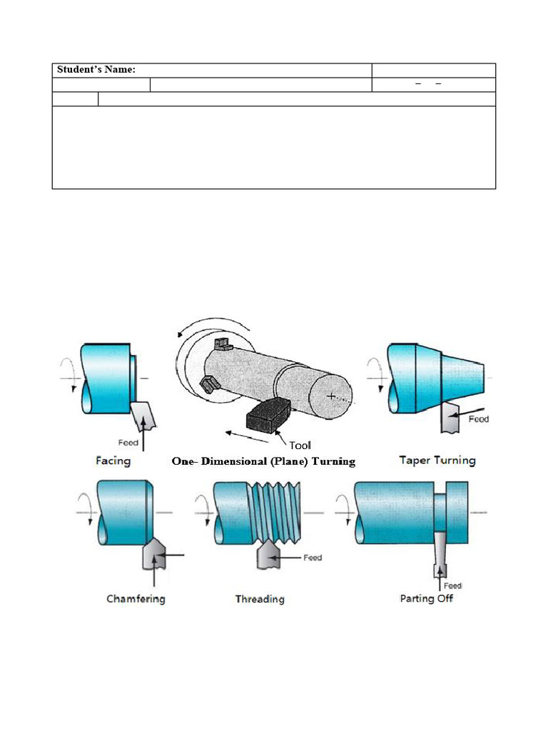 Mec 123 Practical 3 12-05-2025 | PDF | Machining | Metalworking