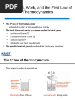 Thermodynamics - Formula Sheet | PDF