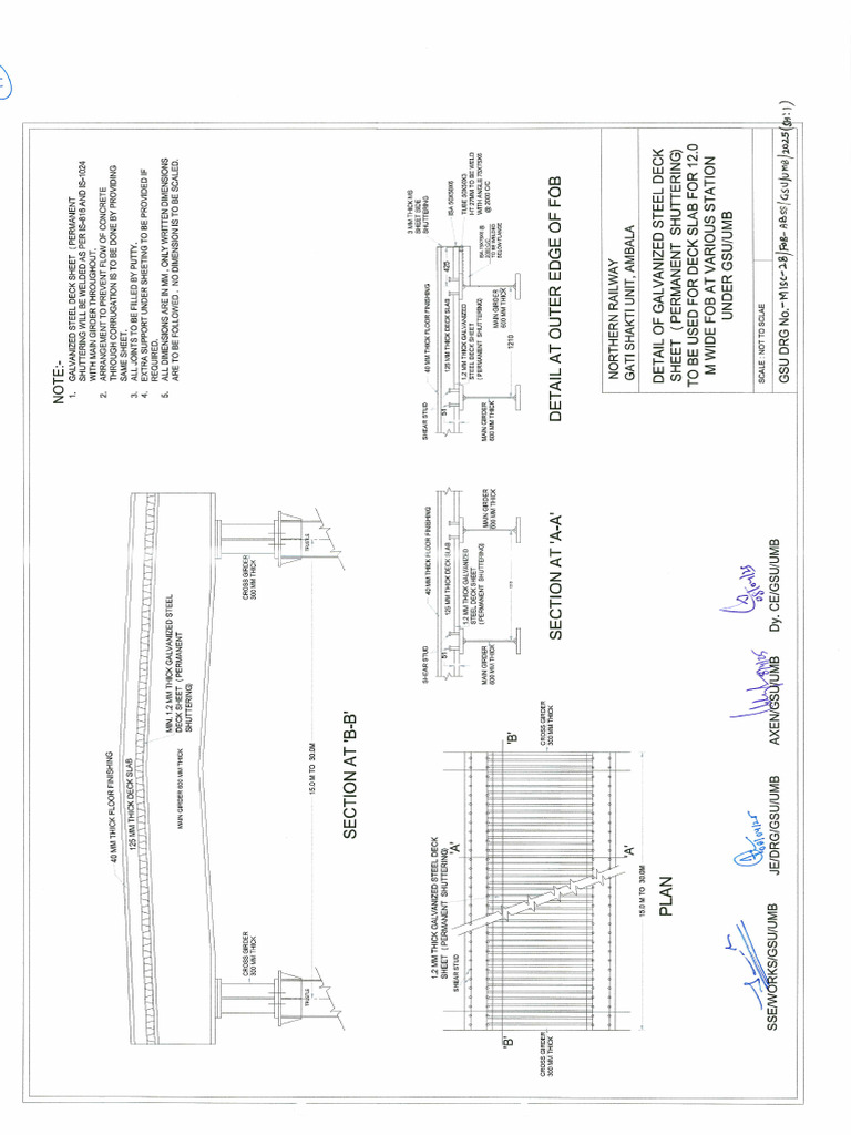 Deck Sheet Drawing | PDF