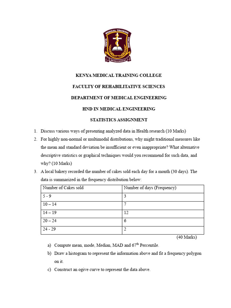 Statistics HND Assignment | PDF