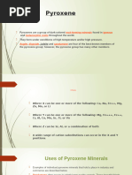 Pyroxene Mineral Group | PDF | Minerals | Mineralogy