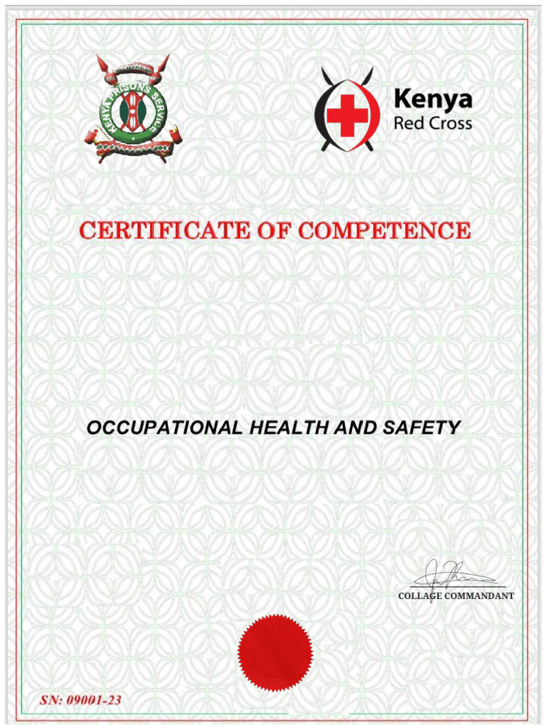 Certificate of Competence | PDF