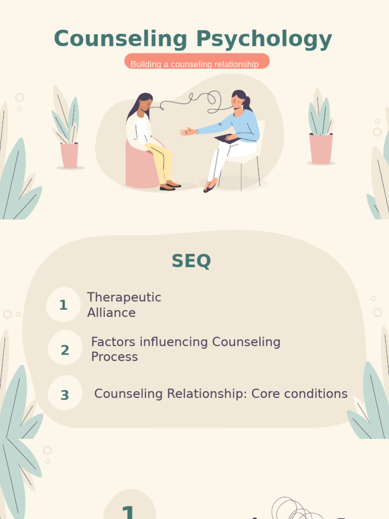 1 Counseling Psychology | PDF | Psychotherapy | Counseling Psychology