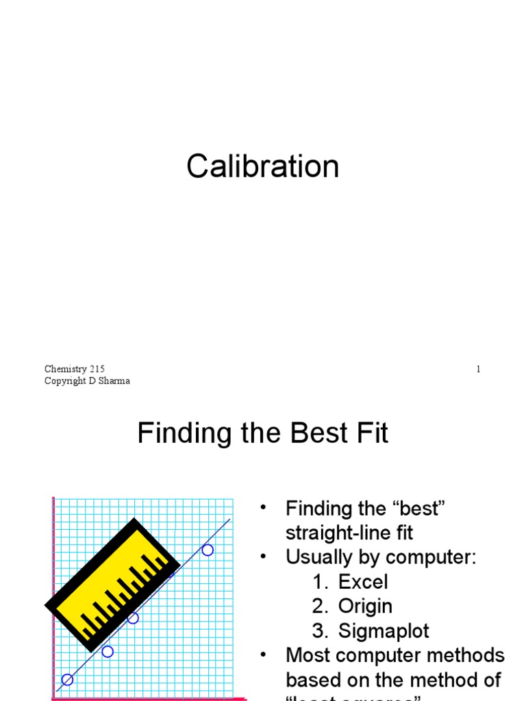 Calibration | PDF | Analysis | Analytical Chemistry