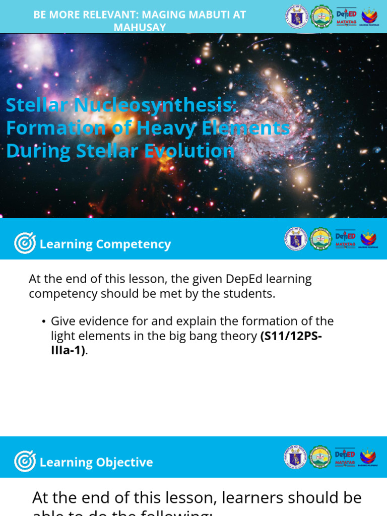 Stellar Nucleosynthesis | PDF | Chemical Elements | Stars