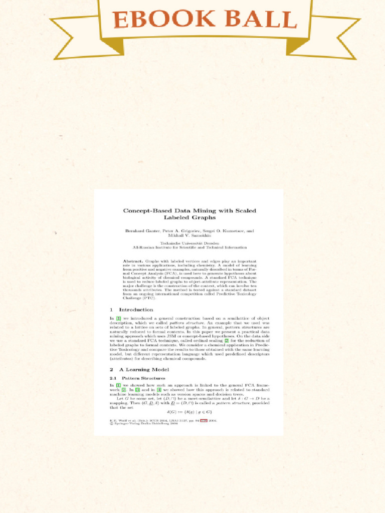 LNAI 3127 Concept Based Data Mining With Scaled Labeled Graphs 1st Edition by Bernhard Ganter ...