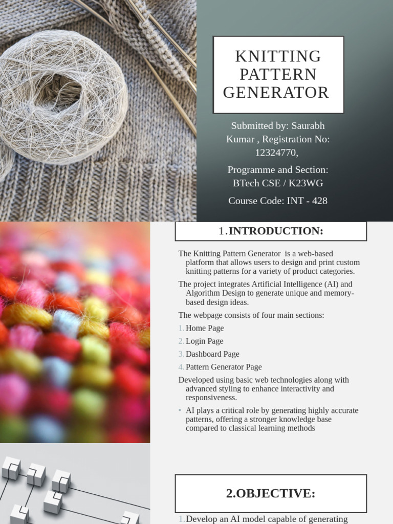 AI Knitting Pattern Generator Tool | PDF | Html | Artificial Intelligence