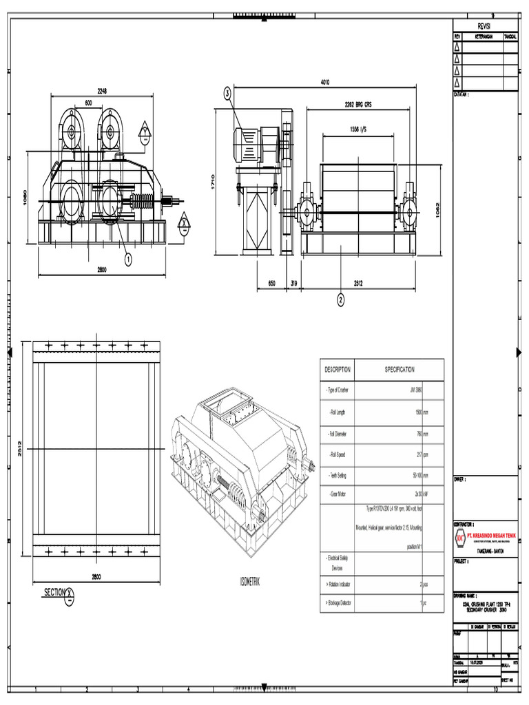Secondary Crusher 750 Tph-1 | PDF