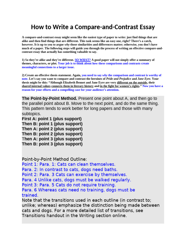 Compare and Contrast Essay - Resource Sheet | PDF | Batman | Superman