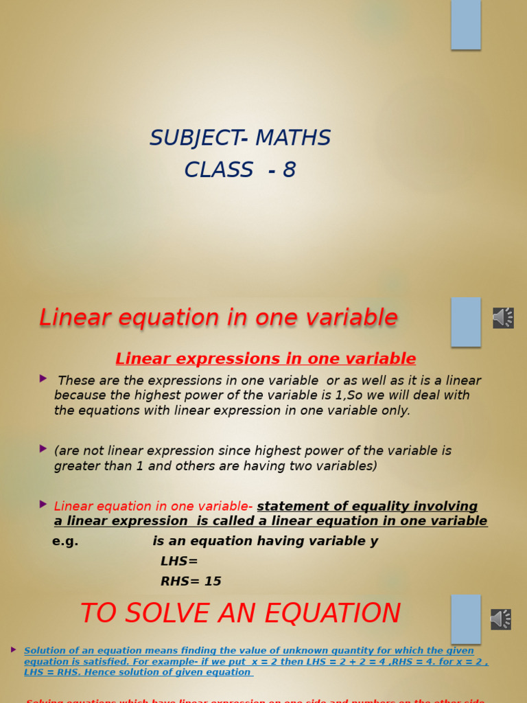 MD.I.hussain PPT - Abhijeet Singh Gureniya | PDF | Equations | Variable (Mathematics)