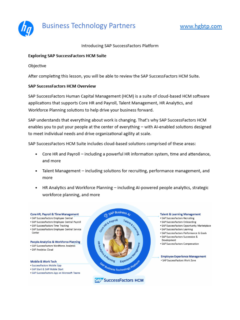 SAP SuccessFactors Platform Project Team Orientation | PDF | Human ...