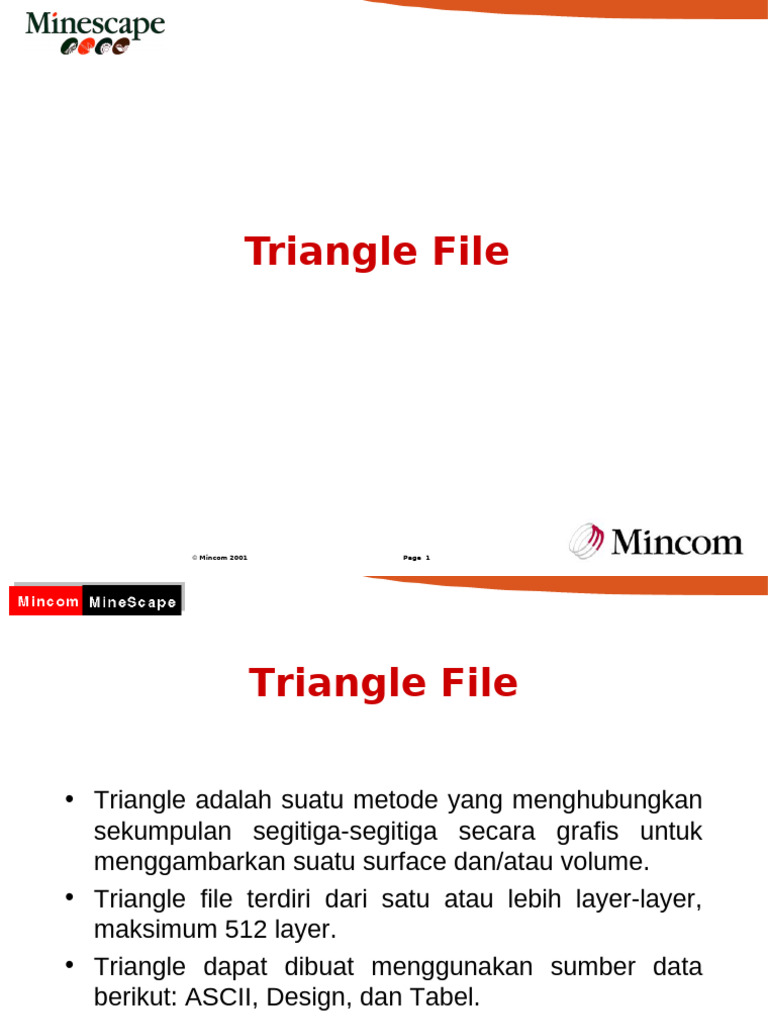 07 Minescape-Triangle File | PDF