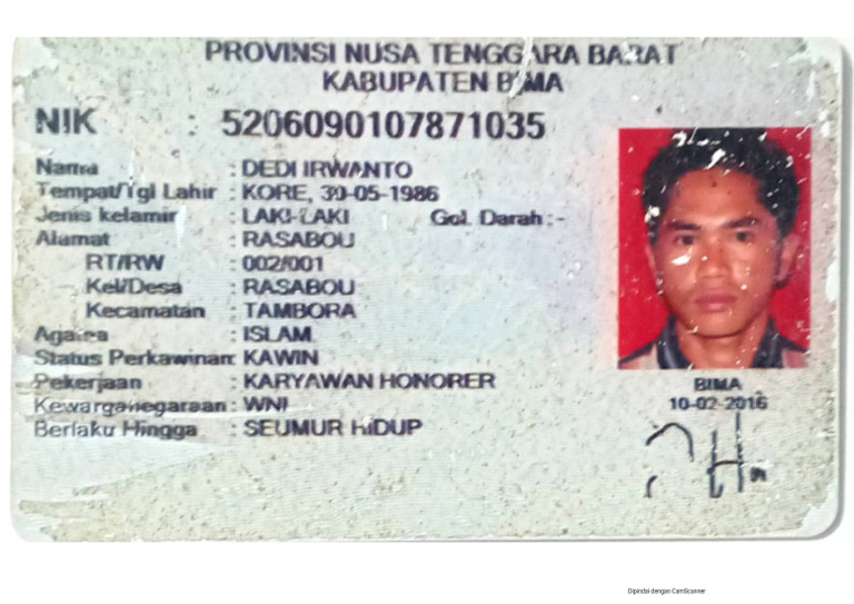 Dedi KTP | PDF