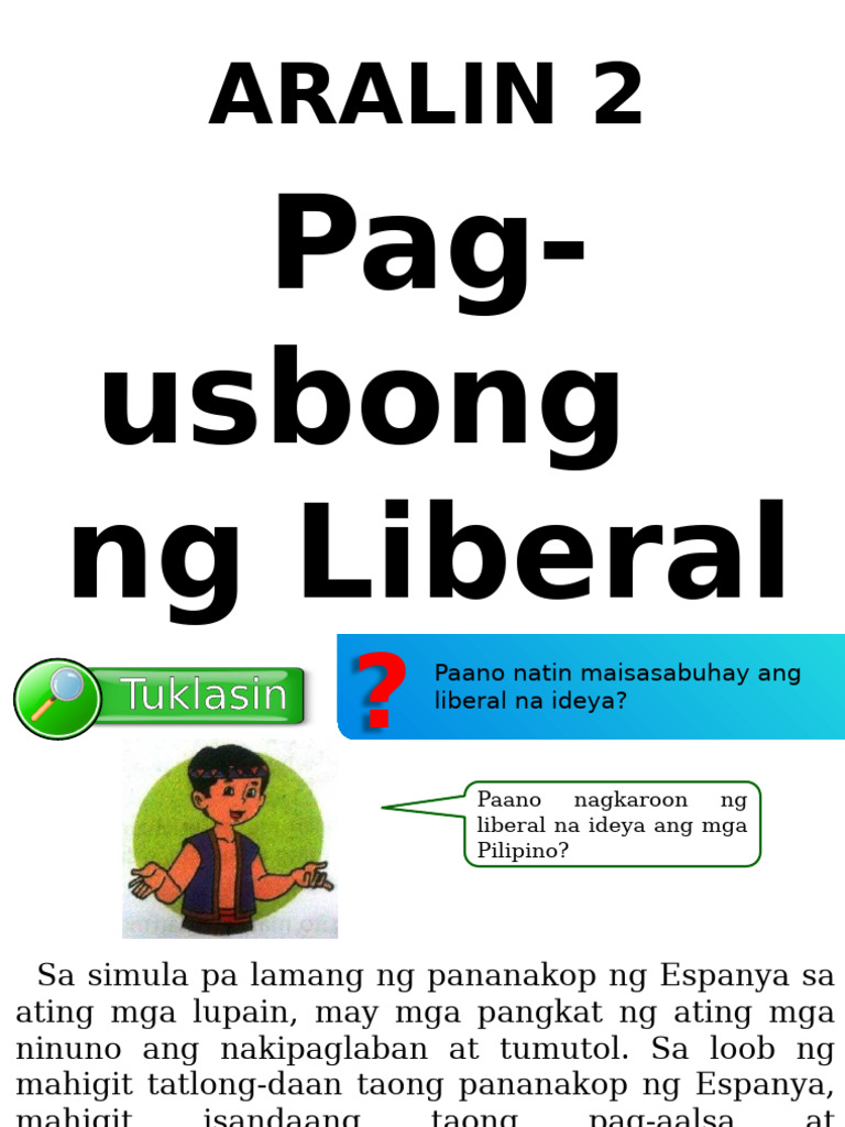 Pag-Usbong NG Liberal Na Ideya | PDF