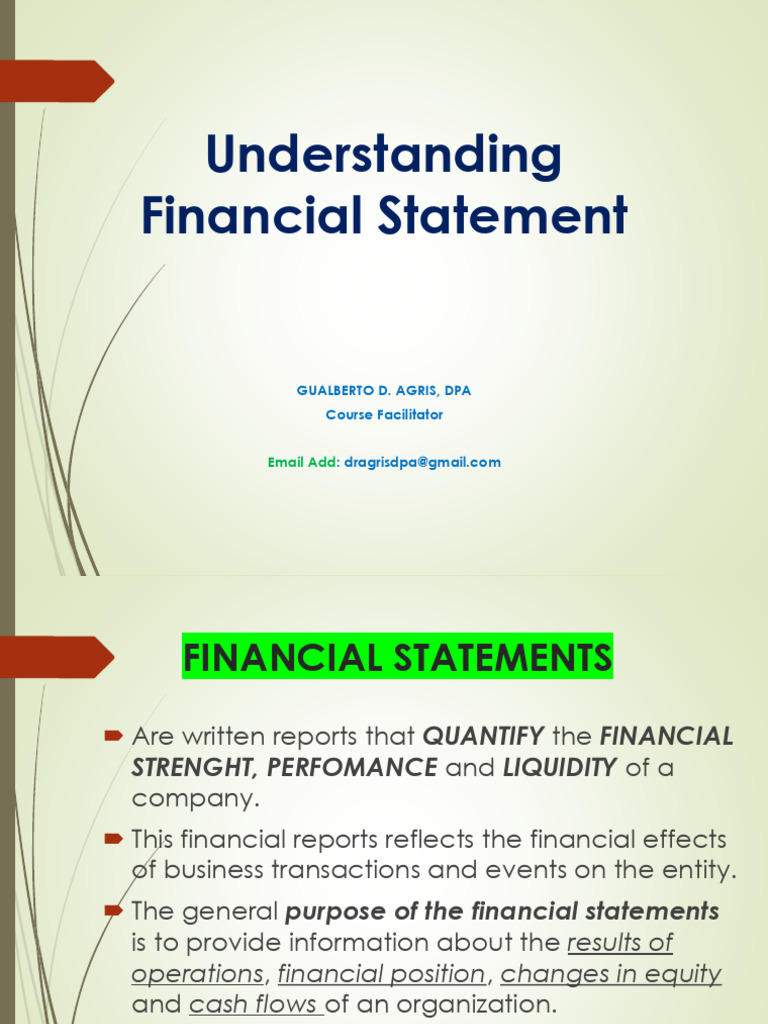 2 Understanding Financial Statement | PDF | Debt | Equity (Finance)