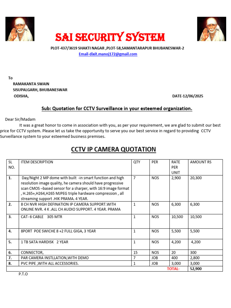 Ramankanta Sisupal Ip CCTV | PDF | Closed Circuit Television | Imaging