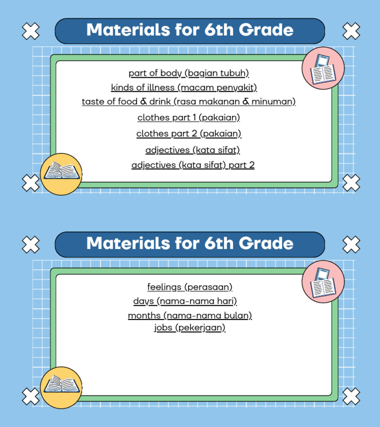 6th Grade - English Exam Materials | PDF