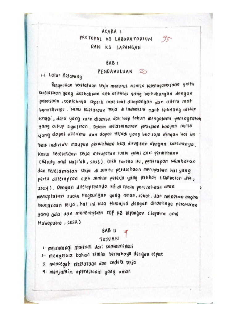 Scan Acara 1 Teklab - Aretha | PDF