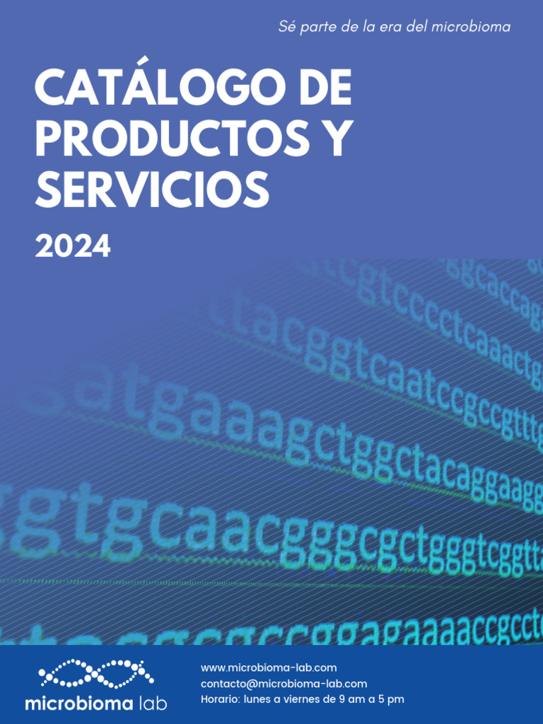 MICROBIOMA LAB Catalogo de Productos | PDF | Centro Nacional de Información Biotecnológica ...