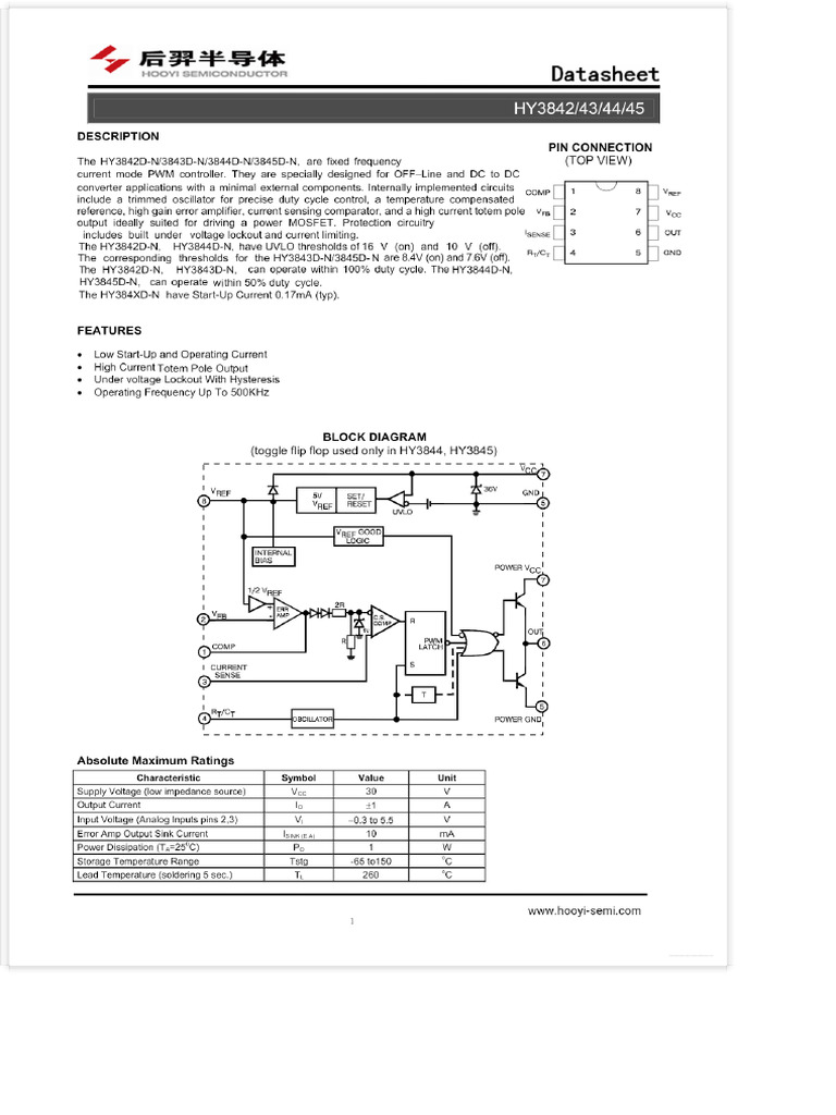 HY3845 Datasheet | PDF