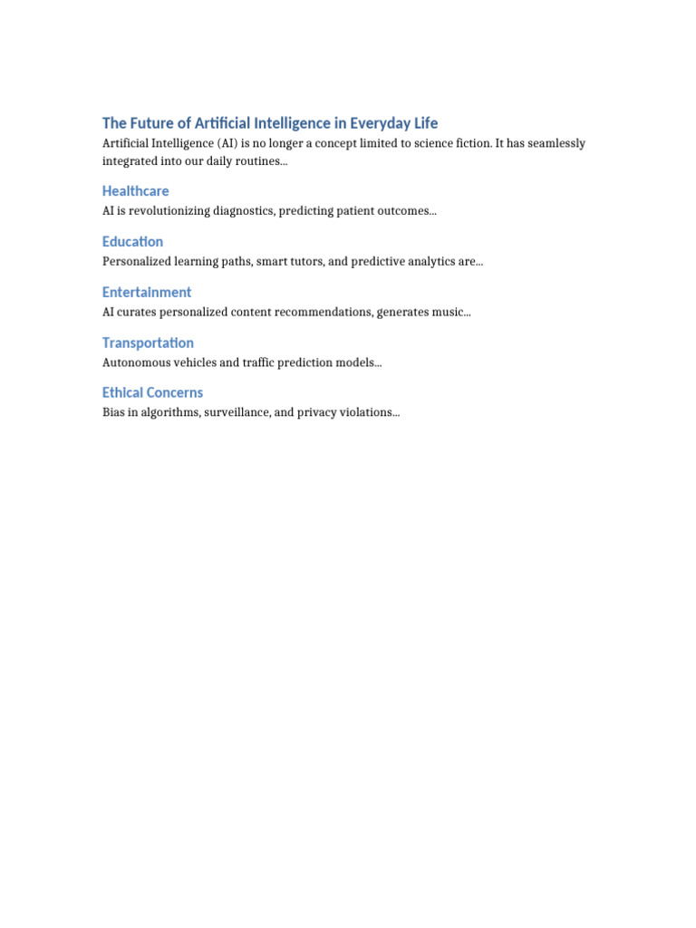 1 AI in Everyday Life | PDF
