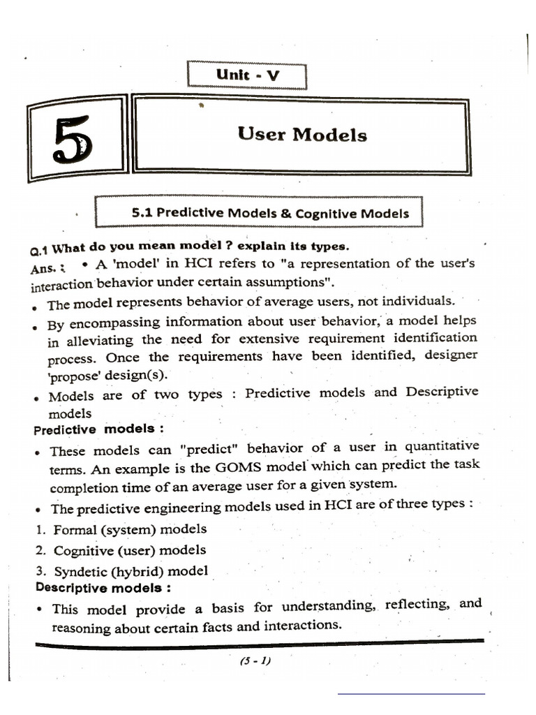HCI Decode Unit5 | PDF