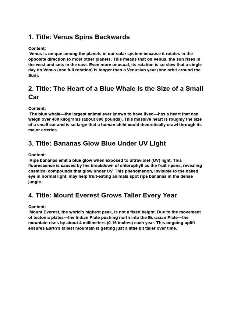 Title: Venus Spins Backwards | PDF