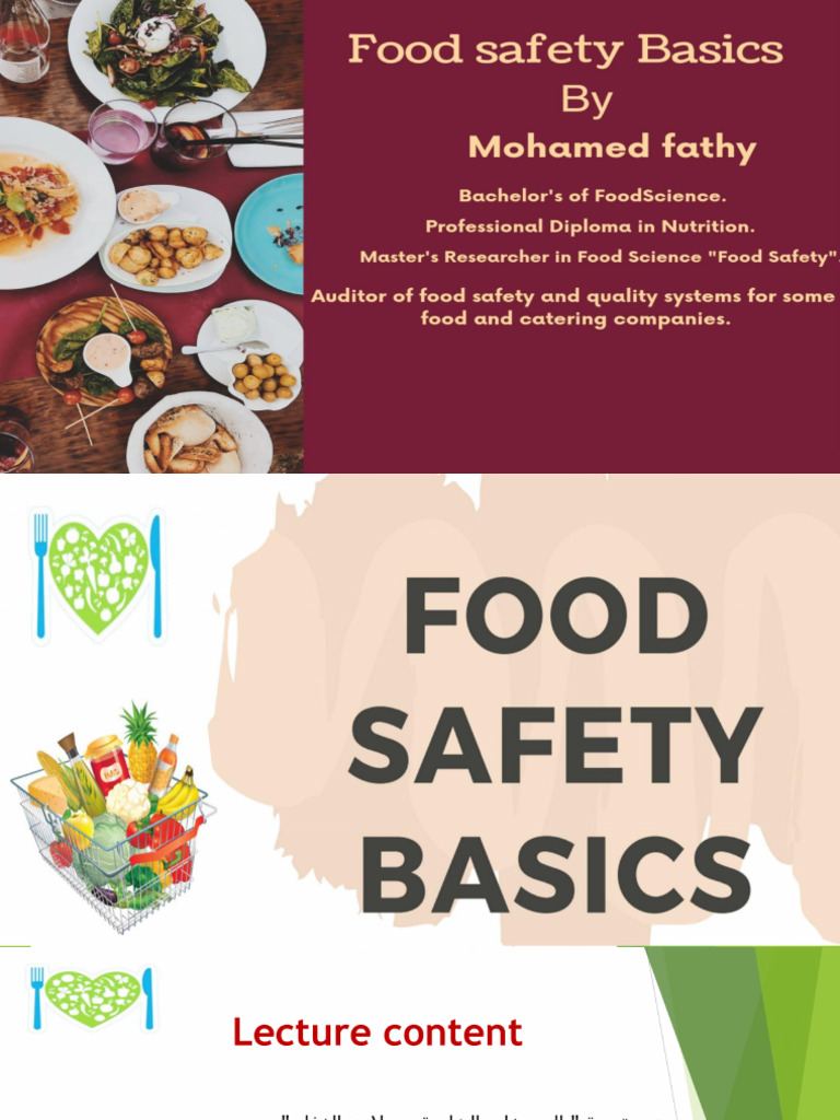 Food Safety Basics - P1 | PDF