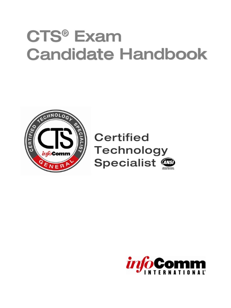 Cert Handbook CTS | PDF | Professional Certification | Identity Document