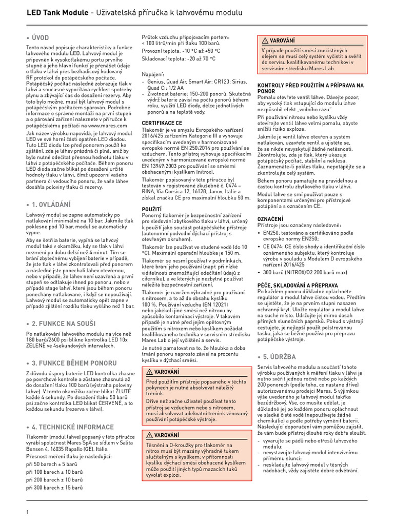 Led Tank Module - CEC | PDF