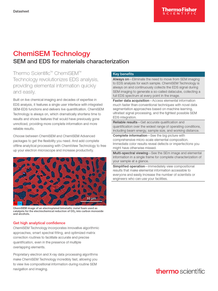 Chemisem Technology Ds0495 | PDF | Scanning Electron Microscope ...