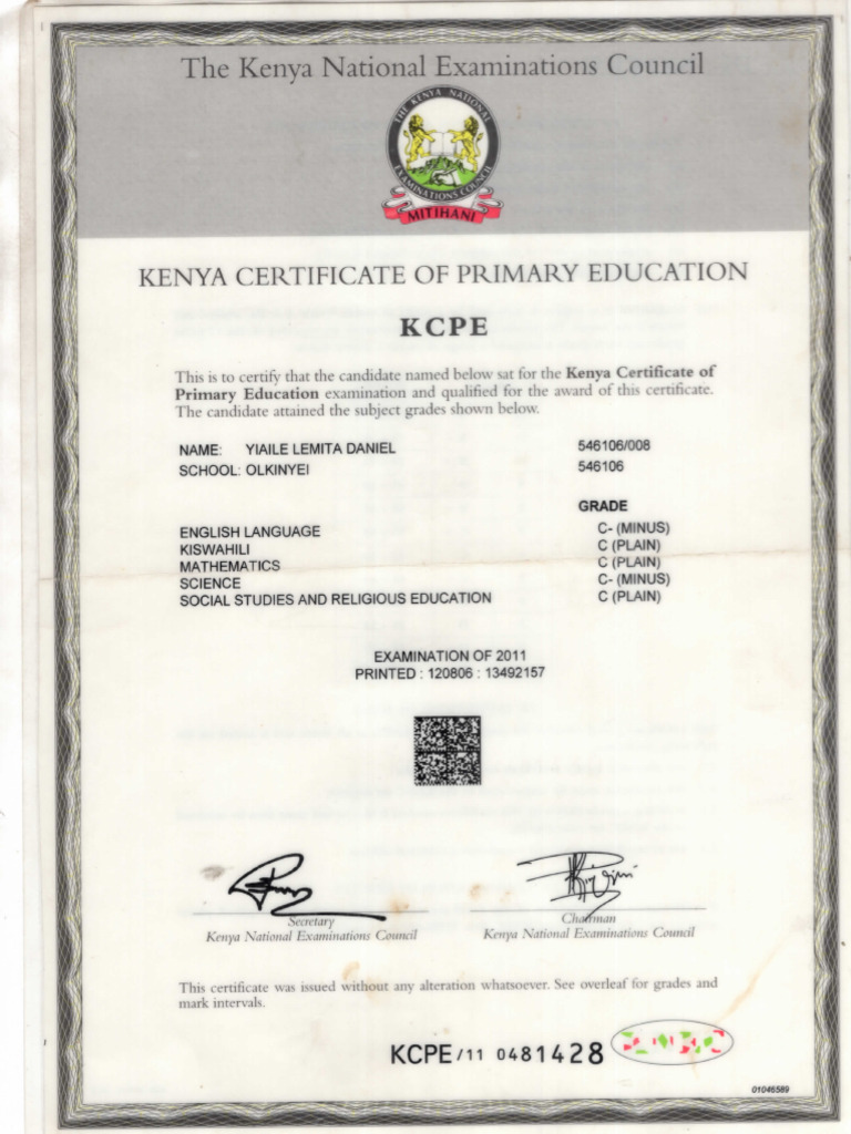 KCPE | PDF