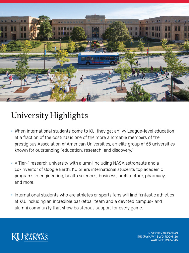 University of Kansas - University Highlights | PDF
