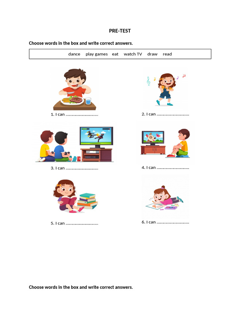 Pre-Test: Vocabulary and Family Terms | PDF