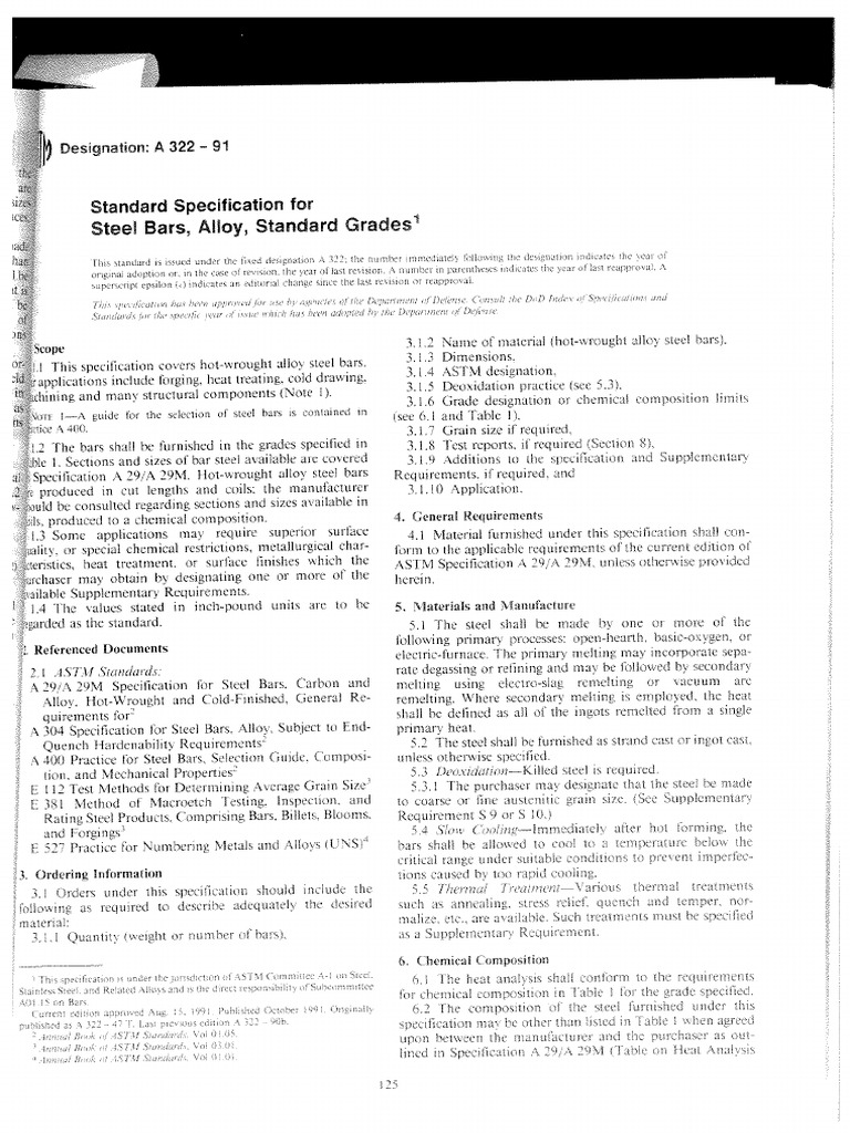Astm A322 | PDF