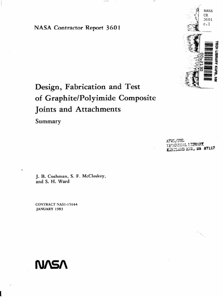 Graphite/Polyimide Composite Joints Report | PDF | Composite Material ...