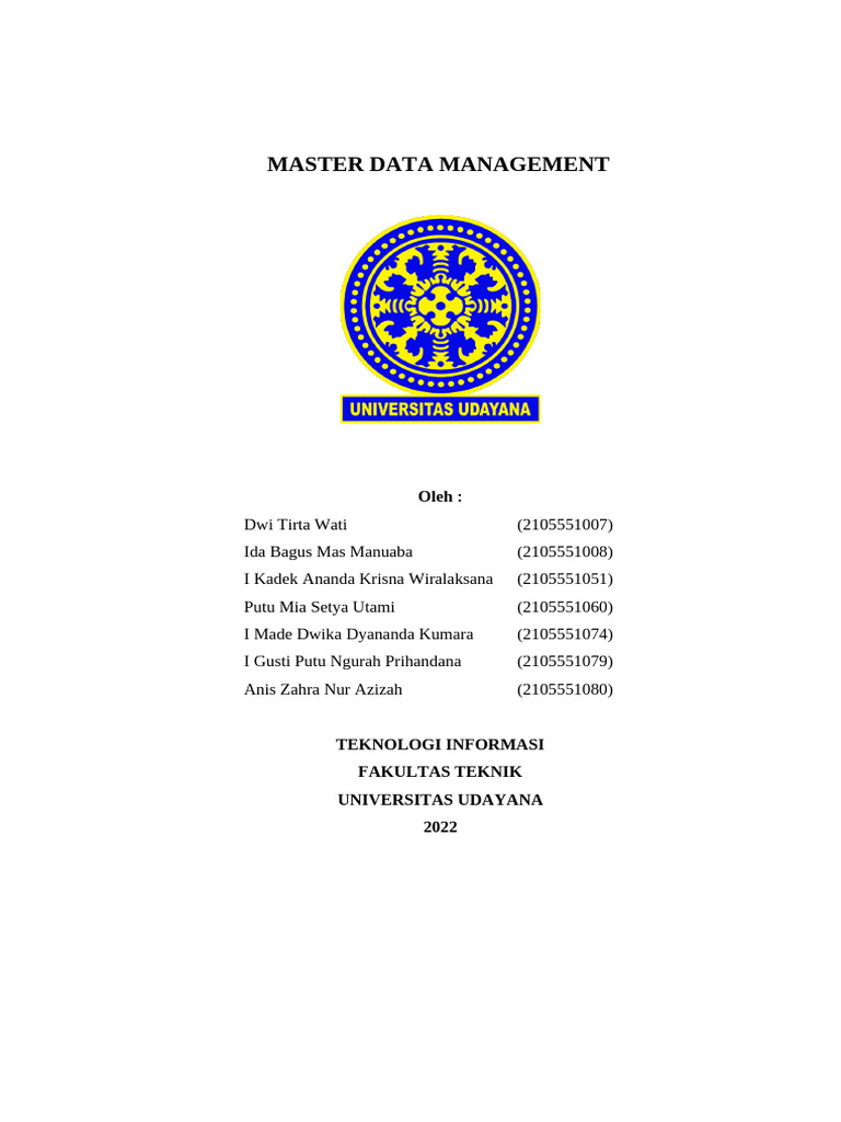 Master Data Management | PDF