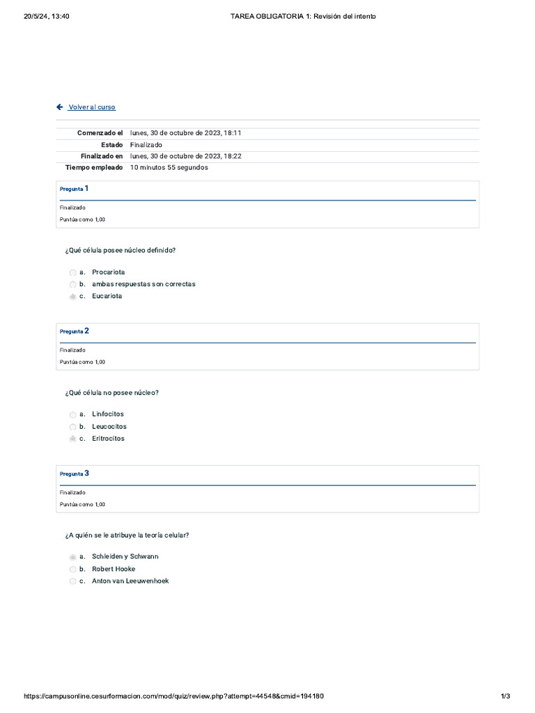 Examen T 1 Fisiopatología | PDF