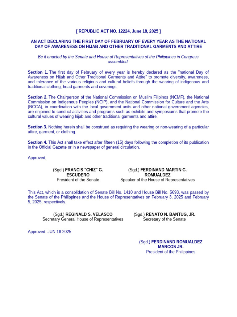 Republic Act No 12224 | PDF